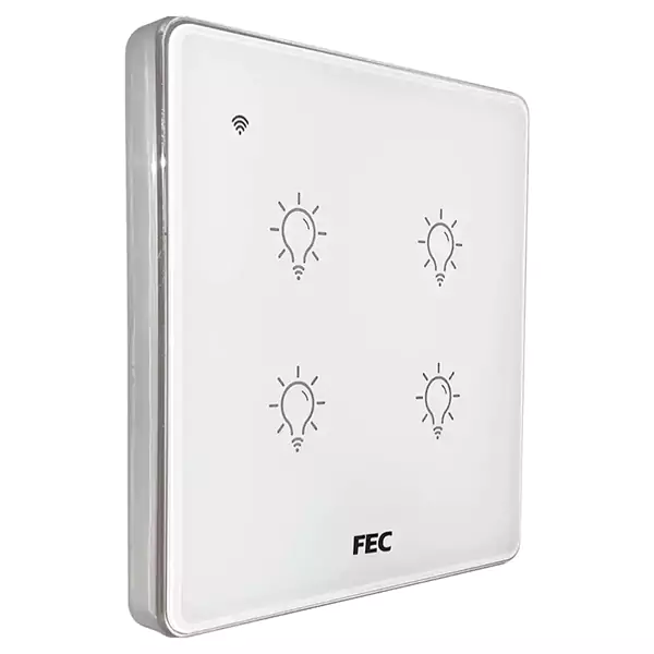 کلید لمسی هوشمند چهار پل کد SW04 - دکاشاپ